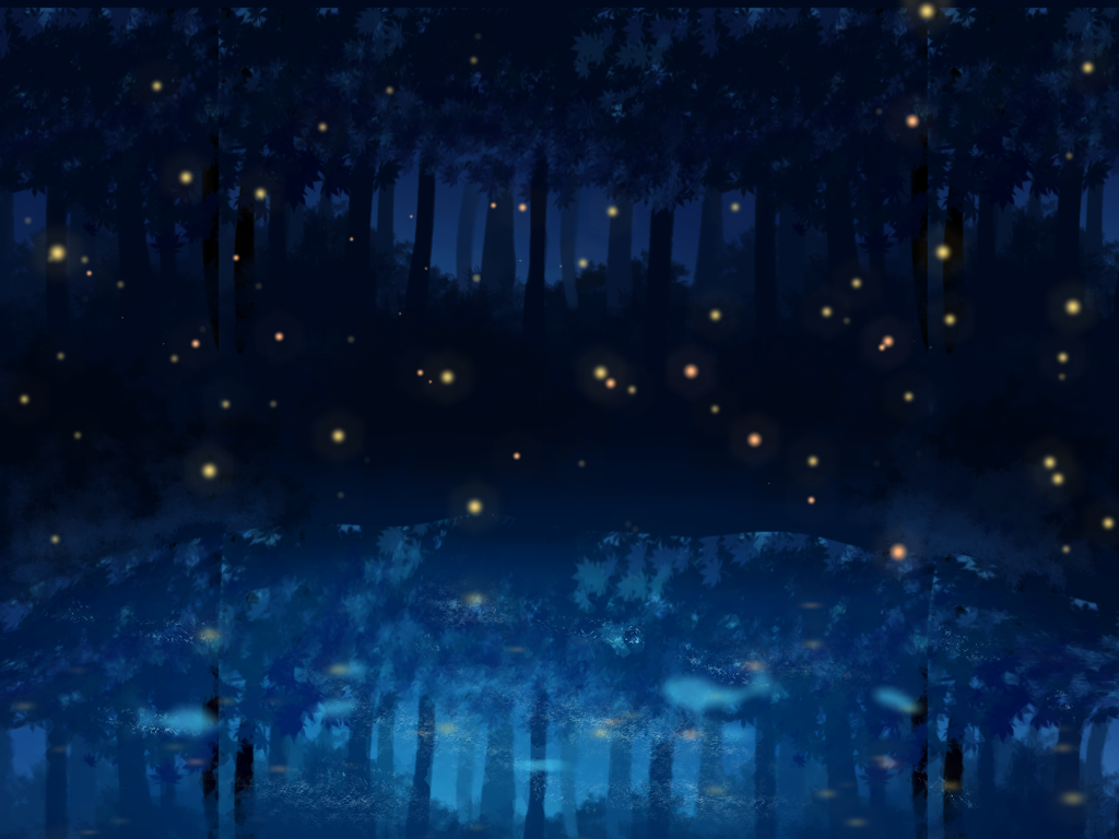 fireflies night - ibisPaint