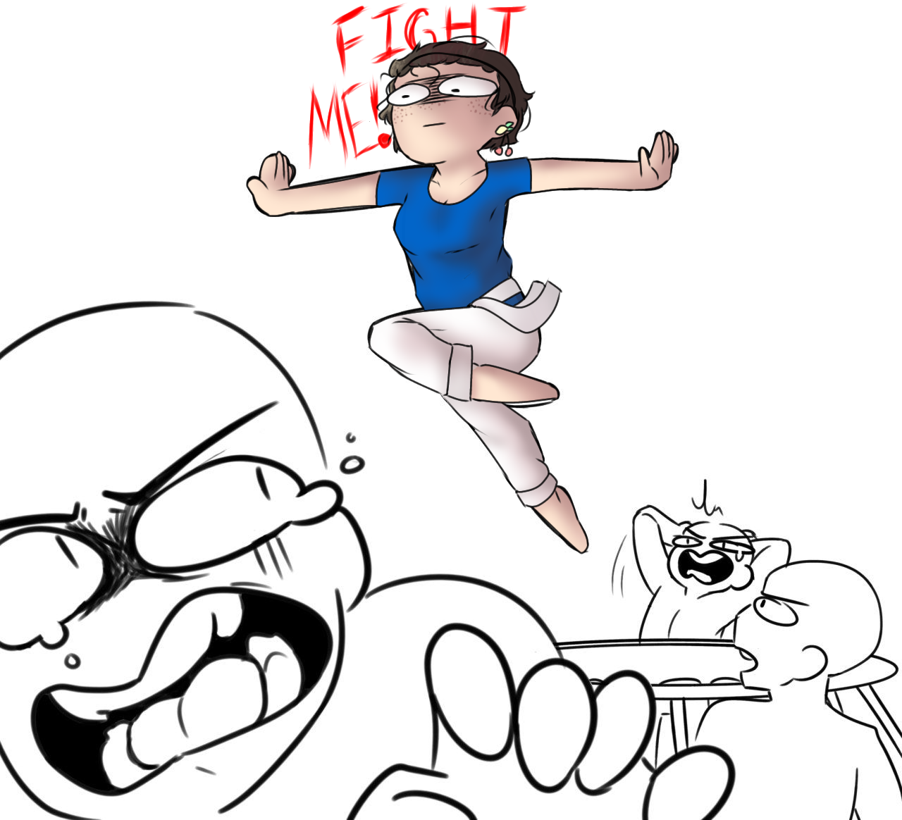 FIGHT ME!!! collab - ibisPaint