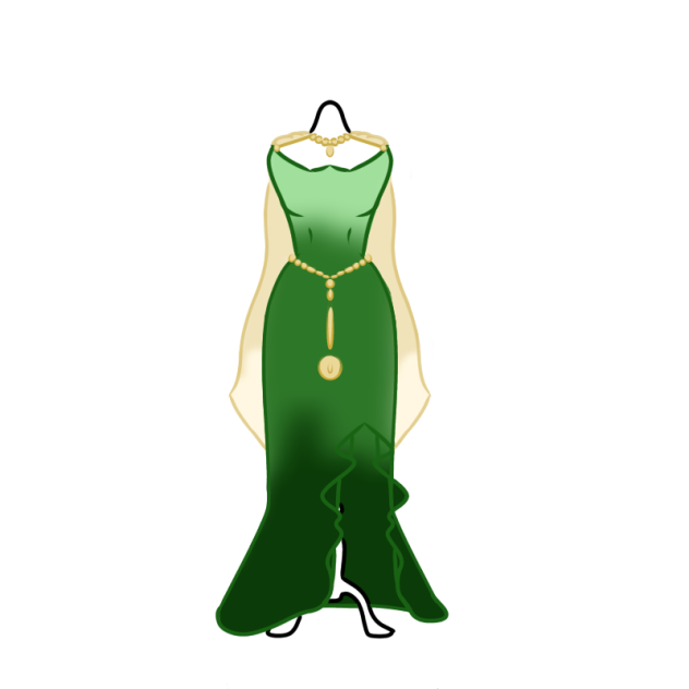 Green Queen Dress - ibisPaint
