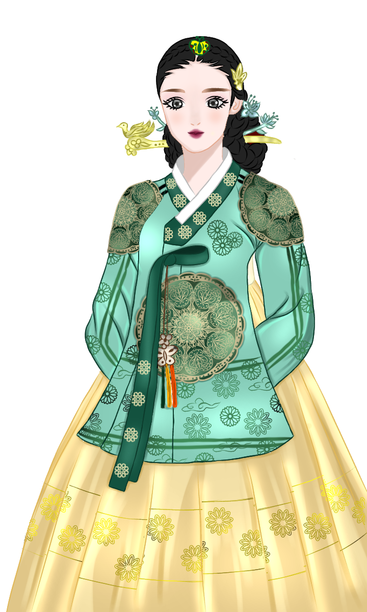 YeGreen Hanbok - ibisPaint
