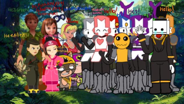 Wendy And Friends Meet Knight Friends - ibisPaint