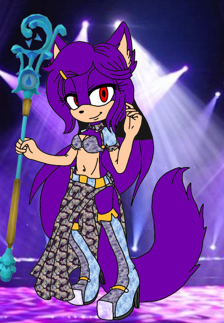 Sharon Holding A Water Staff - ibisPaint