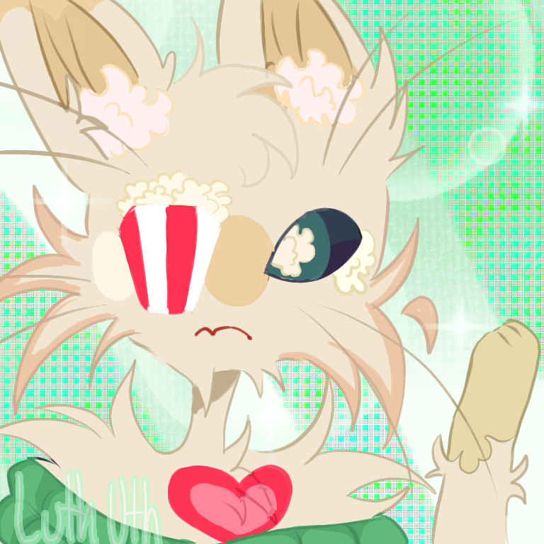 Landyn The Popcorn Cat - ibisPaint