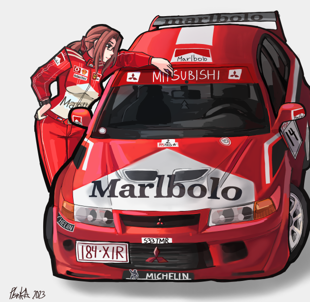 Mitsubishi lancer VI marlboro art - ibisPaint