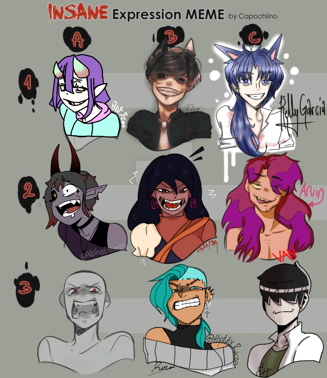 Insane expressions collab - ibisPaint