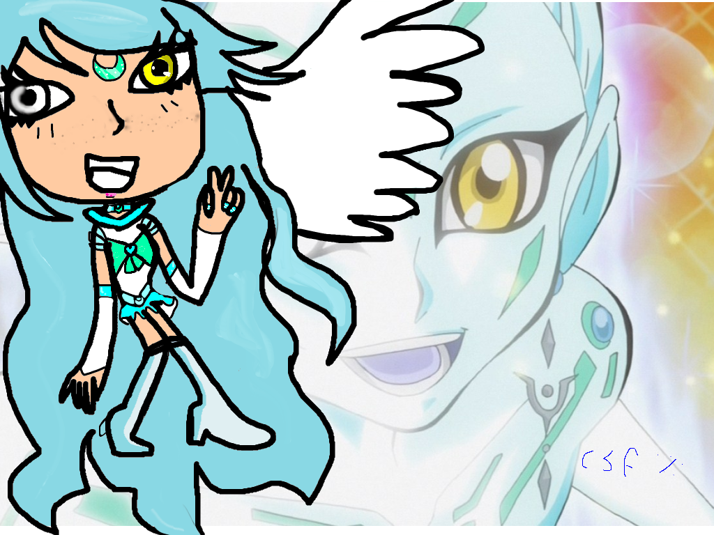 How I draw Haley Kamishiro,Sailor Astral - ibisPaint