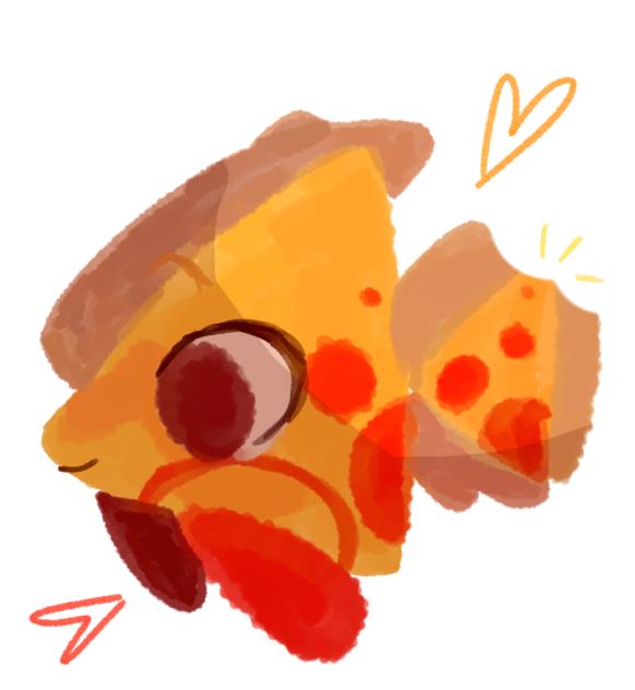 pizza fish - ibisPaint