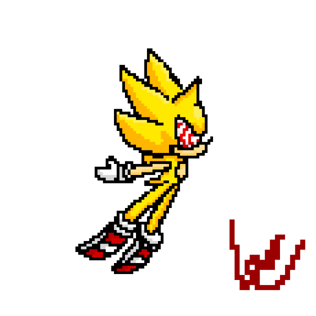 fleetway super sonic dot - ibisPaint