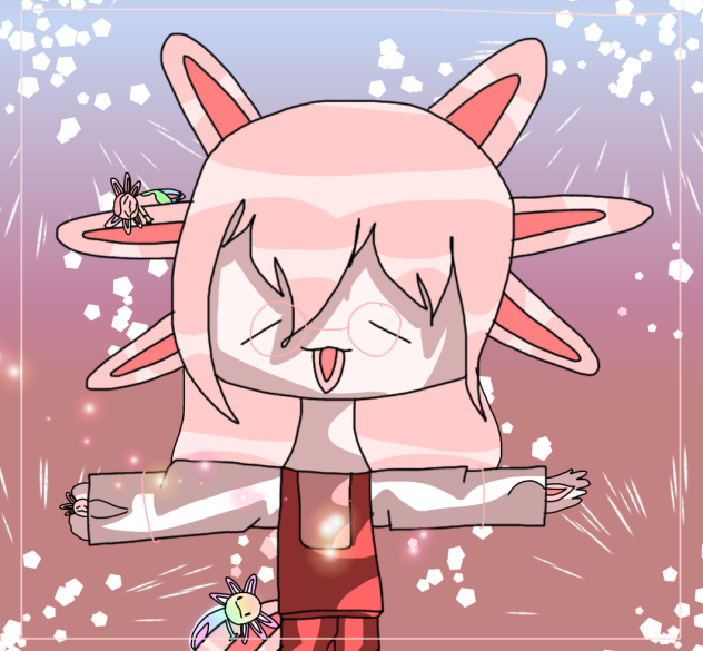 Axol doodle Axolotl - ibisPaint