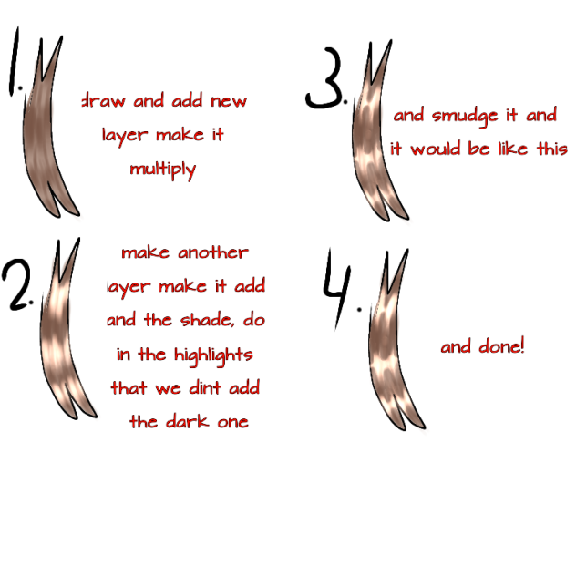 how I shade hair - ibisPaint