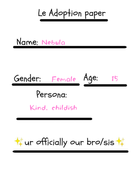 Adoption papers - ibisPaint