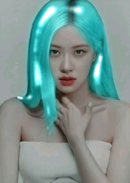 Light with color cyan hair - ibisPaint