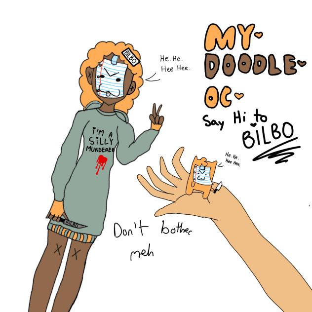 My doodle oc 🧡🐱 TW, 🔪 - ibisPaint