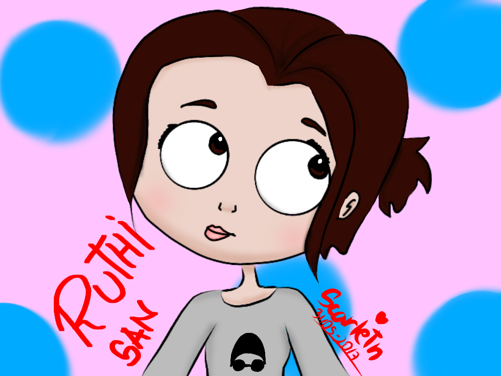 dibujando a la youtuber ruthi san - ibisPaint