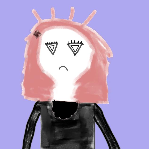 sad alien girl - ibisPaint