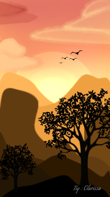 Abstract Sunset - ibisPaint