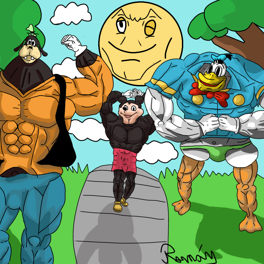 Mickey mouse y sus amigos - ibisPaint