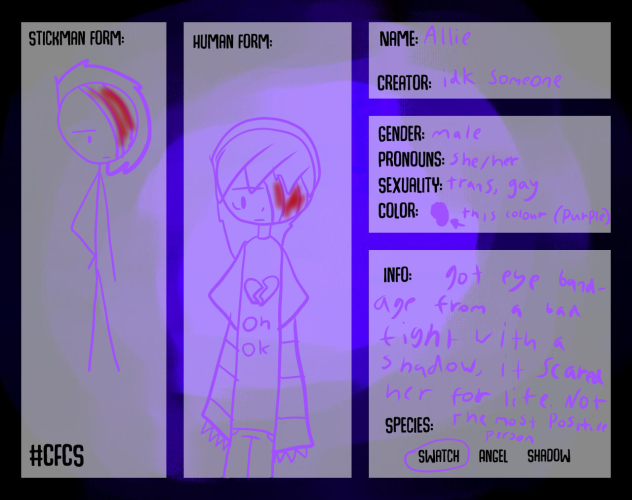 Character sheet for cold front - ibisPaint