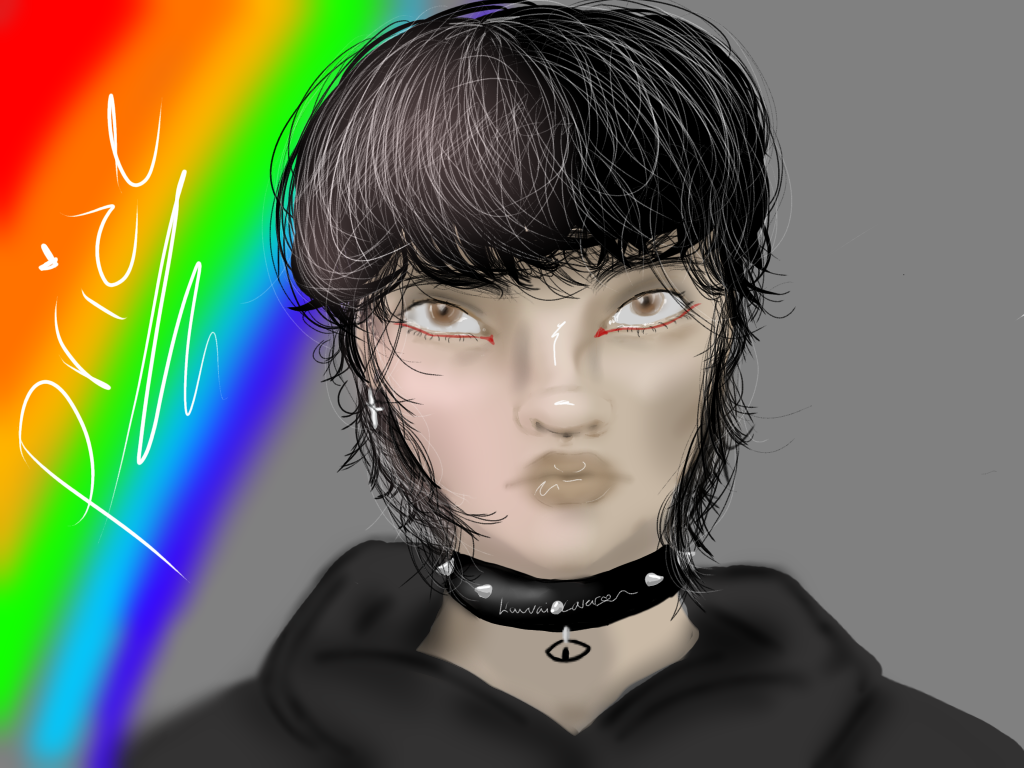 Pride and goth - ibisPaint