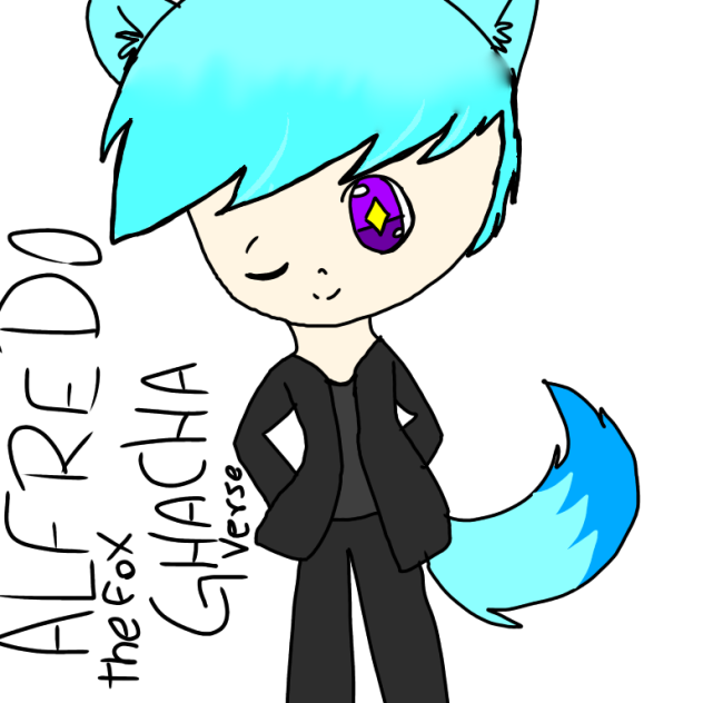 alfredo the fox speed draw - ibisPaint