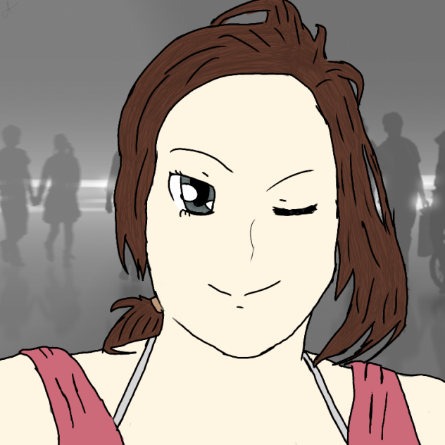 Redhead drawing - ibisPaint