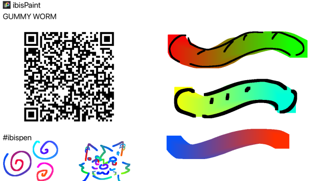 GUMMY WORM BRUSH - ibisPaint