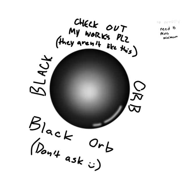 Black Orb Ball Thing - ibisPaint