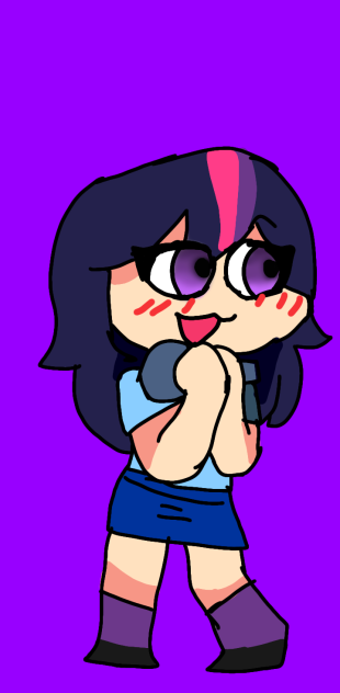 Twilight sparkle as Sky fnf (sorry) - ibisPaint