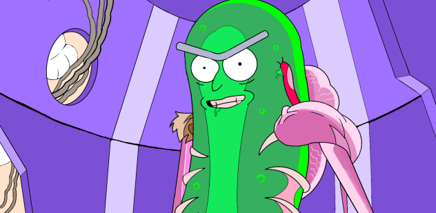 finished Pickle Rick - ibisPaint