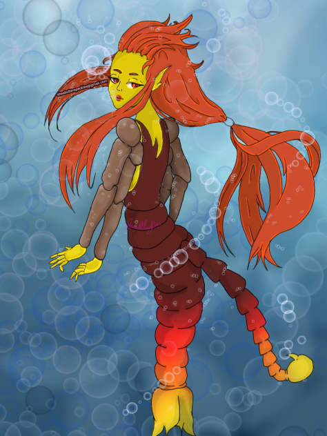 scorpion mermaid - ibisPaint