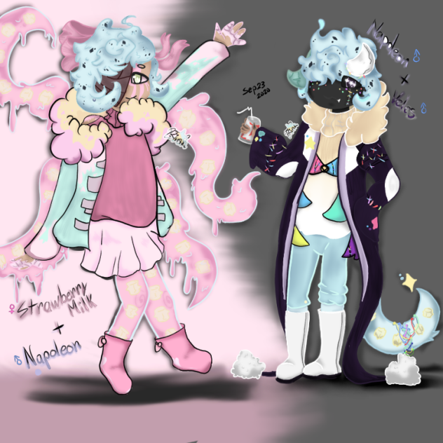 Nemnem’s Oc & my Oc Fusion((speedpaint)) - ibisPaint