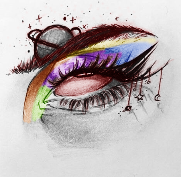 Rainbow eye - ibisPaint