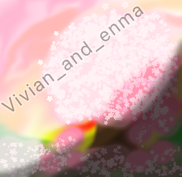 cherry blossoms tree - ibisPaint