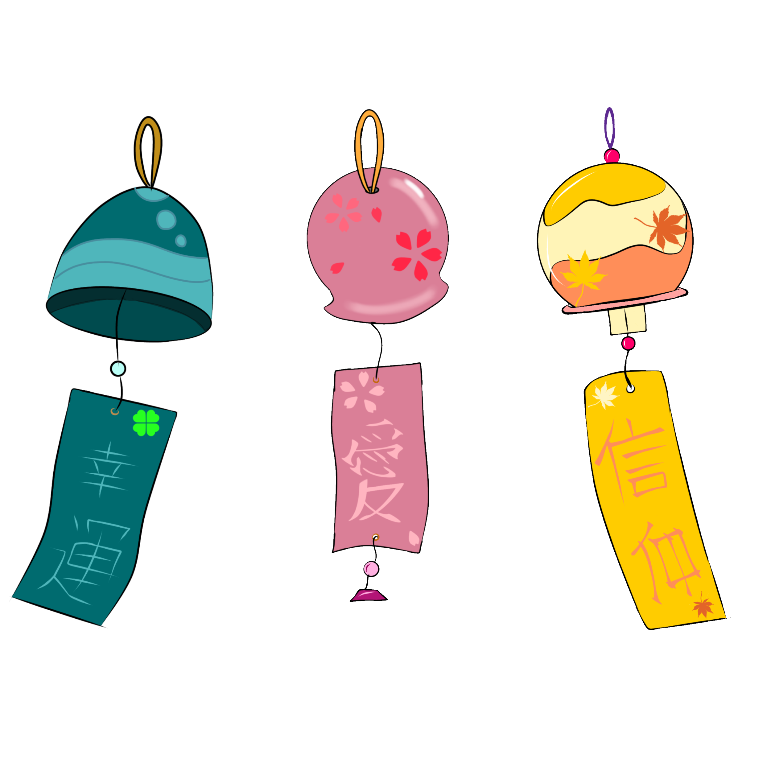 wind chimes - ibisPaint