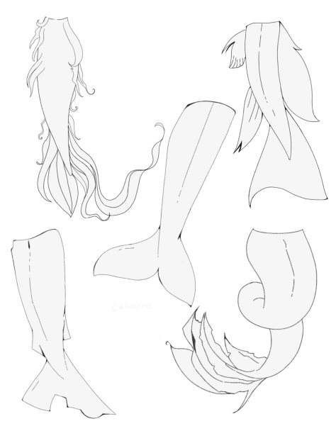 Mermaid's tail types - ibisPaint