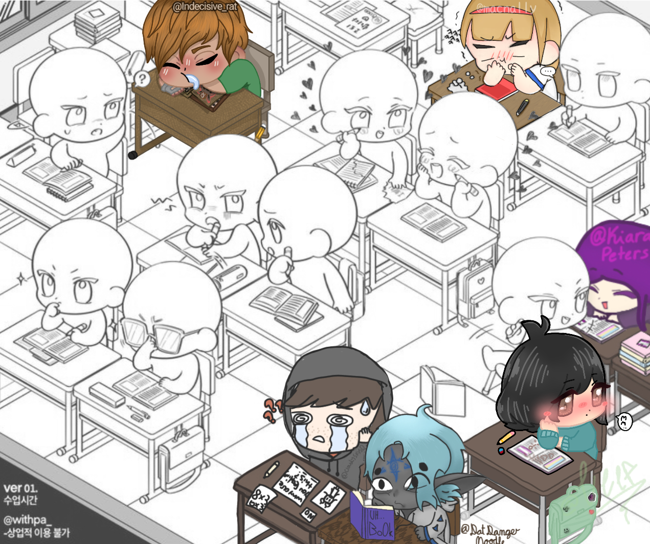 look like school collab - ibisPaint