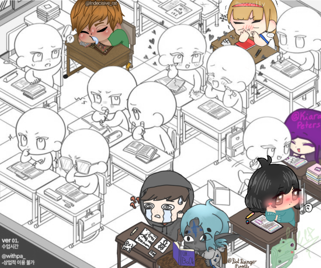 look like school collab - ibisPaint