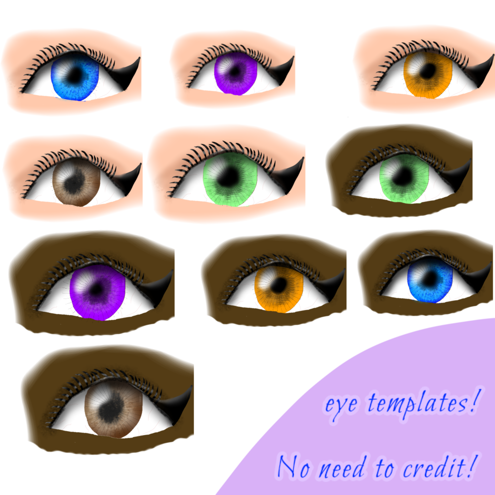 Realistic eye template - ibisPaint