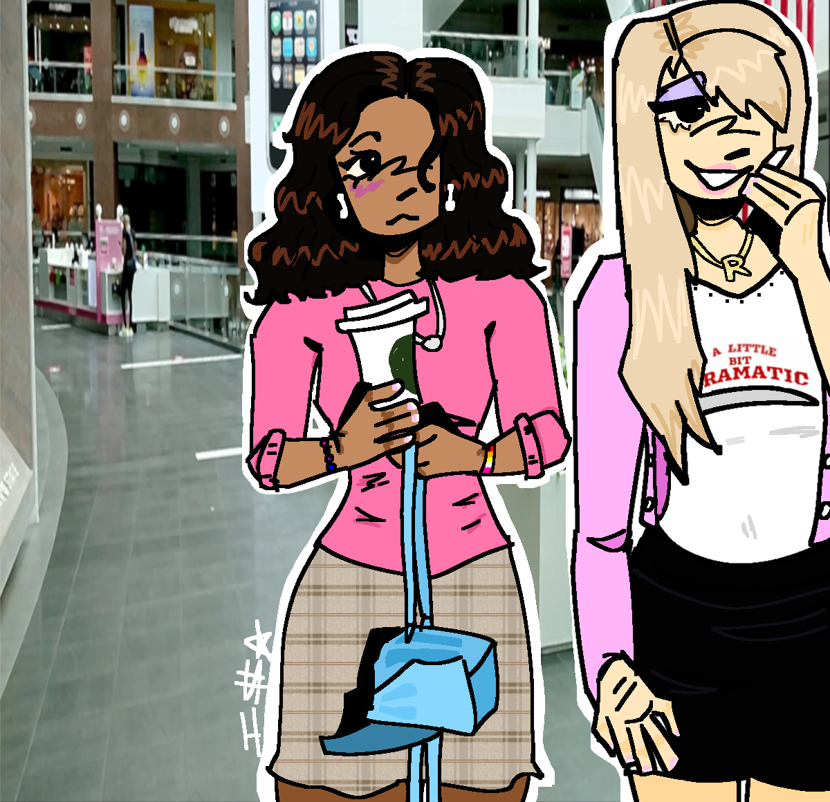 WE WATCHIN TOXIC YURI MEANGIRLS W DIS 1 - ibisPaint