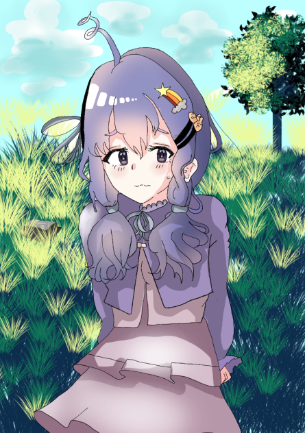 kon'nichiwa! 恥ずかしがり屋の女の子を描くibispaint x - ibisPaint