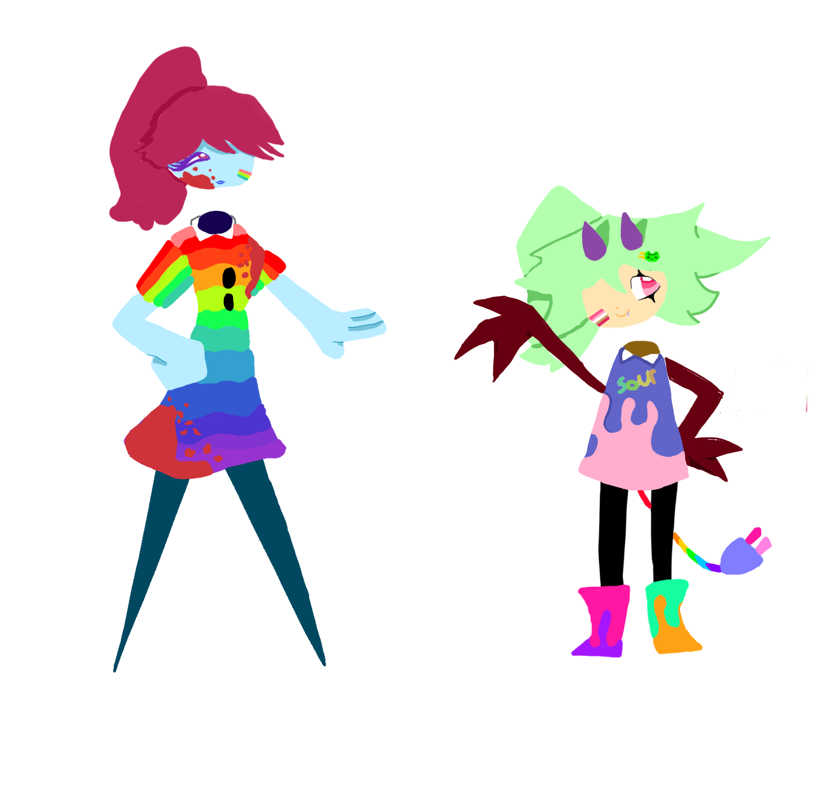 two of my newest fpe ocs - ibisPaint