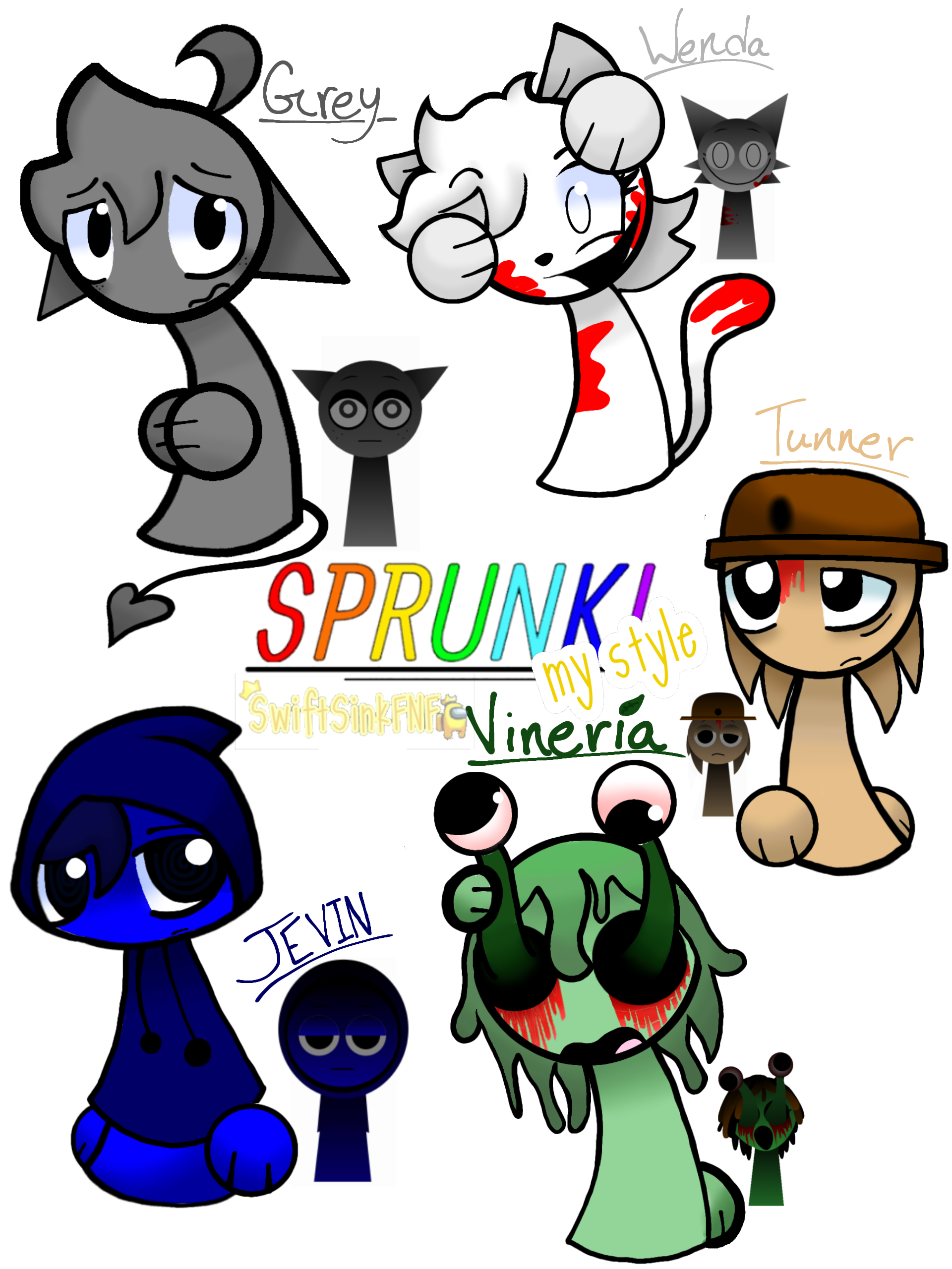 Sprunki horror mode part 1 - ibisPaint