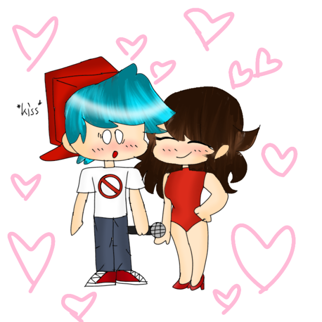 Boyfriend x Girl friend fnf remake - ibisPaint