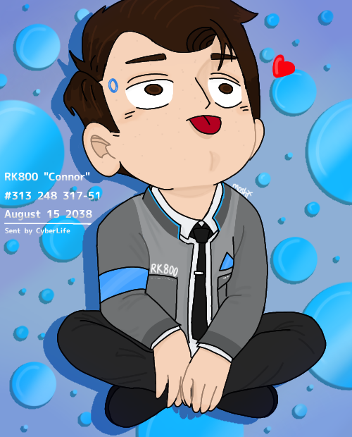 Tongue Out! Connor - ibisPaint