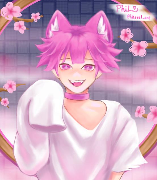 redesign my OC “PhiL” 🩷 - ibisPaint