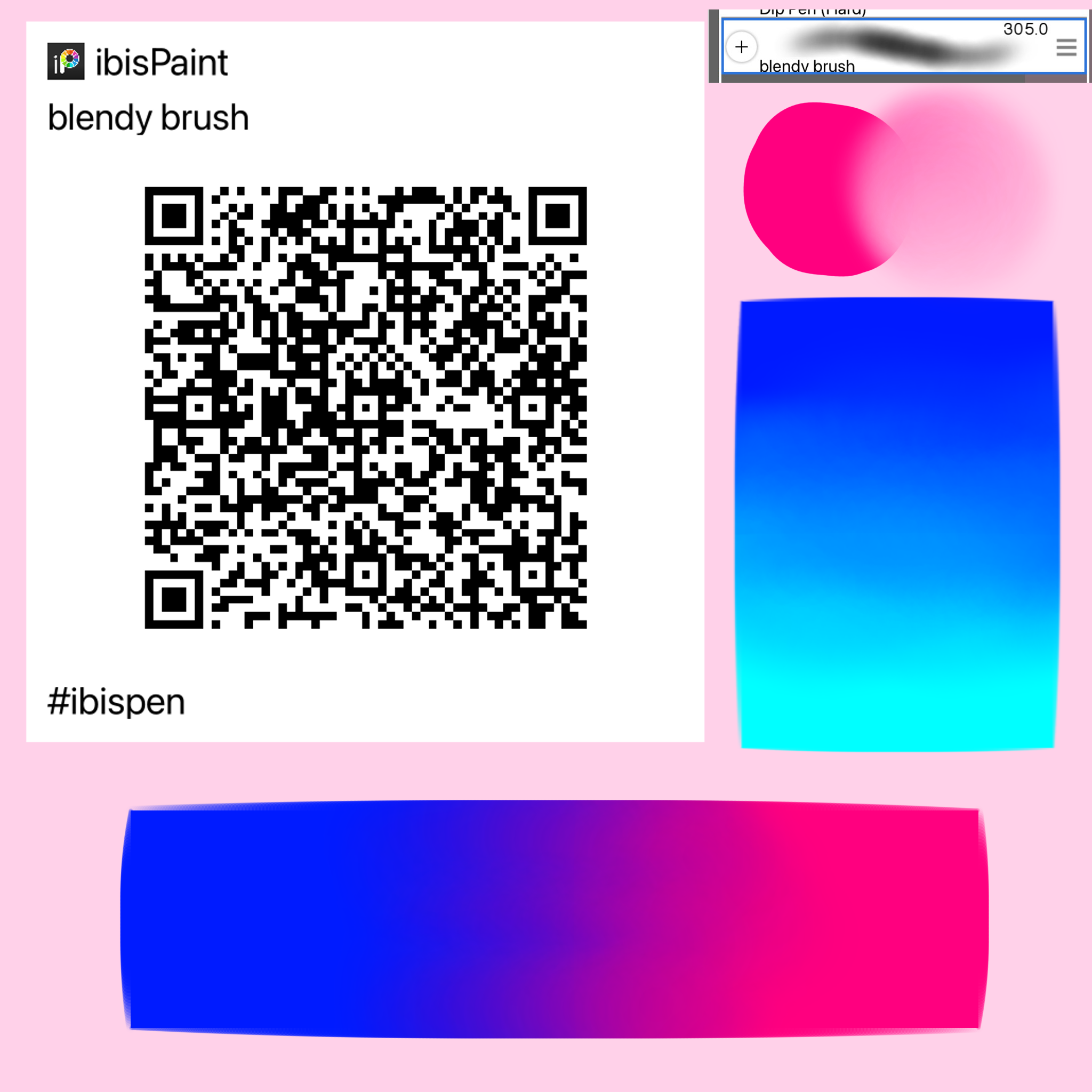 Blending brush qr code - ibisPaint