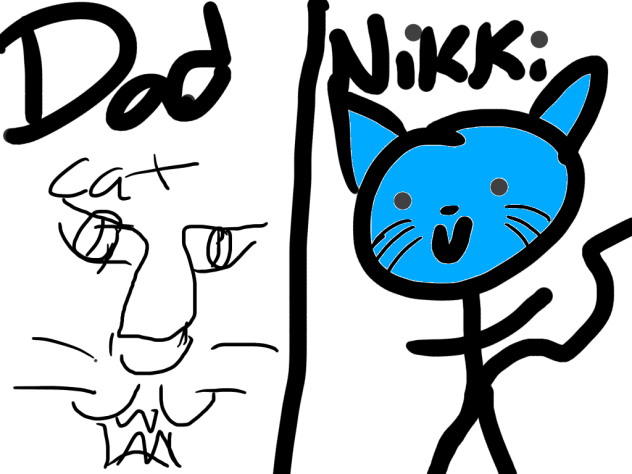 Nikki vs dad - ibisPaint
