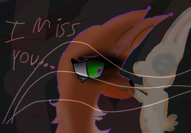 L miss you ... bunnye - ibisPaint