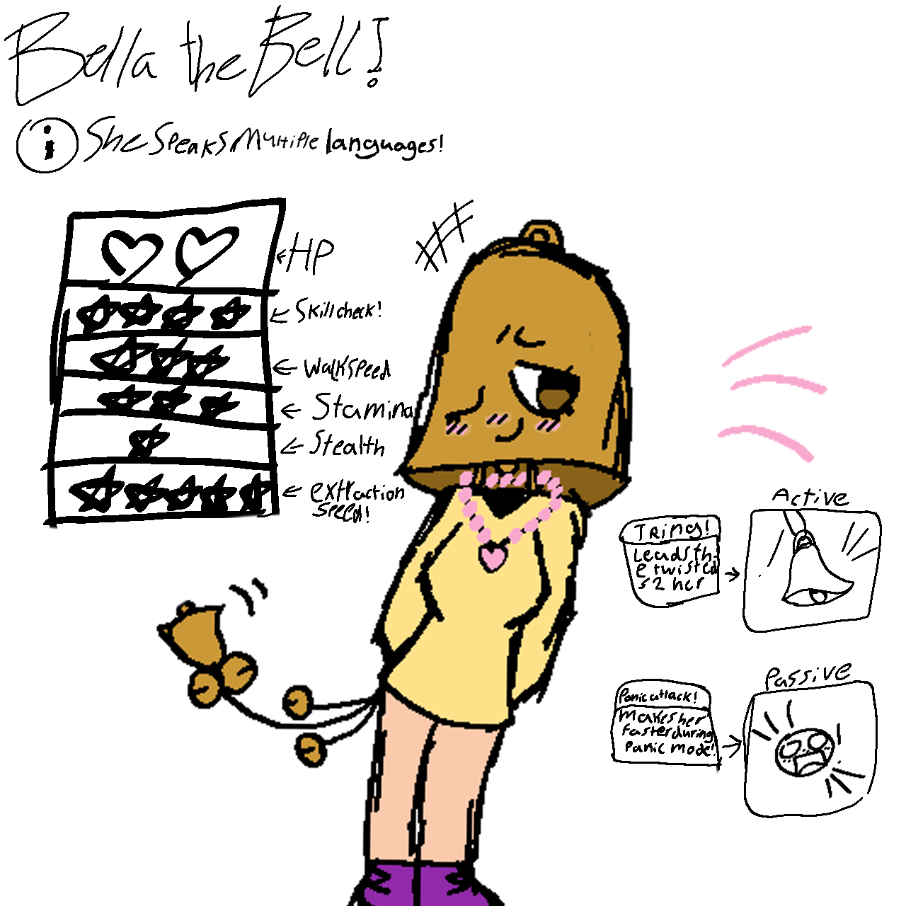 Bella the Bell🔔 fixed mistakes - ibisPaint