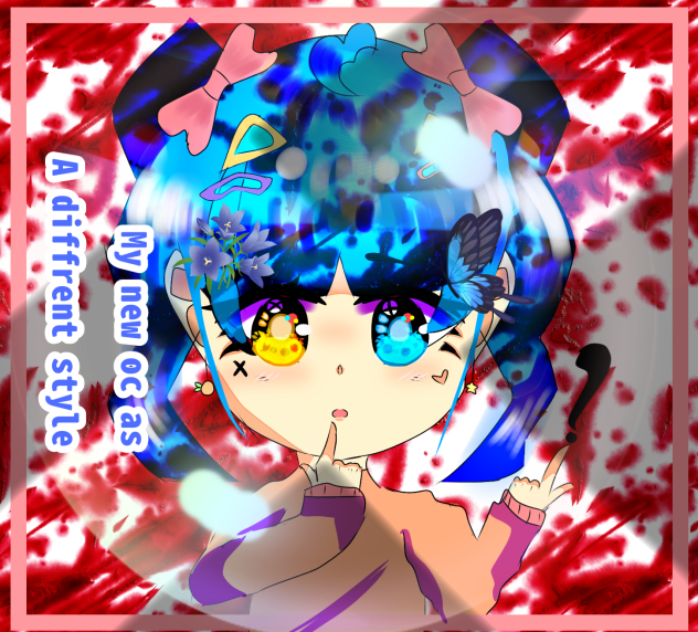 my new oc as a diffrent style 🗿 - ibisPaint